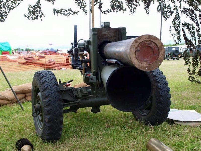 Deactivated 1953 MoBAT Anti Tank Recoilless Rifle 120mm